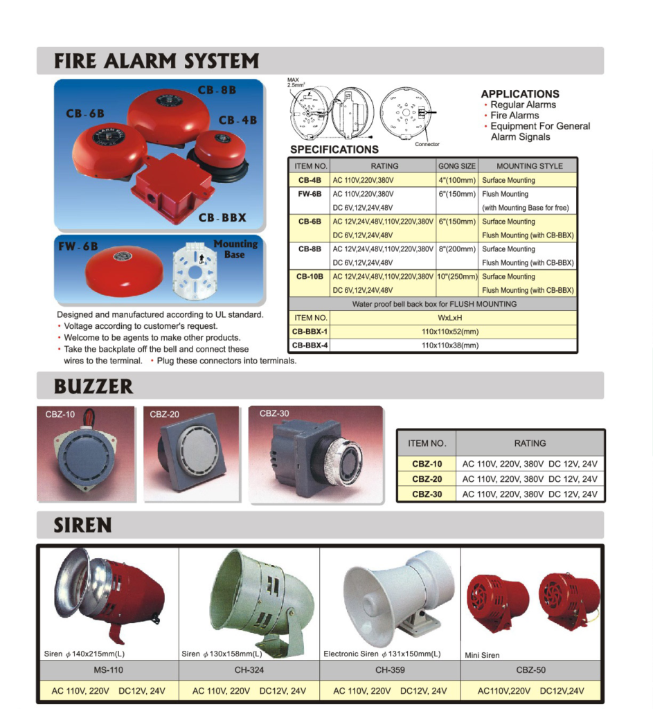 Rotary Warning Light, Buzzer & Siren | AL Yasmeen Electrical Trading